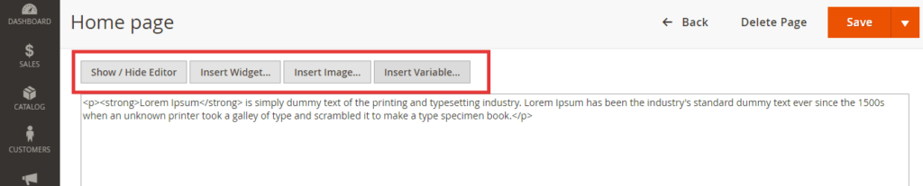How To Remove Insert Variable & Insert Widget From WYSIWYG Editor In Magento 2