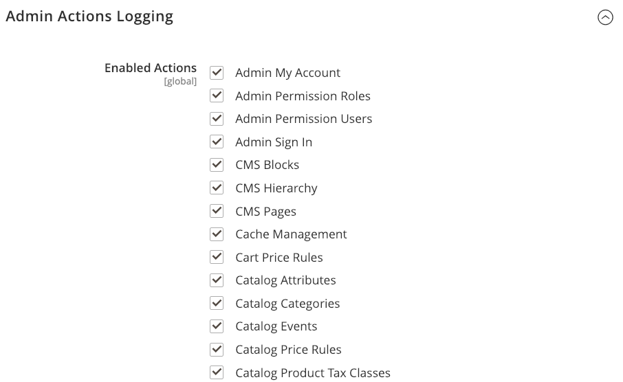 How to Configure Magento 2 Admin Action Log