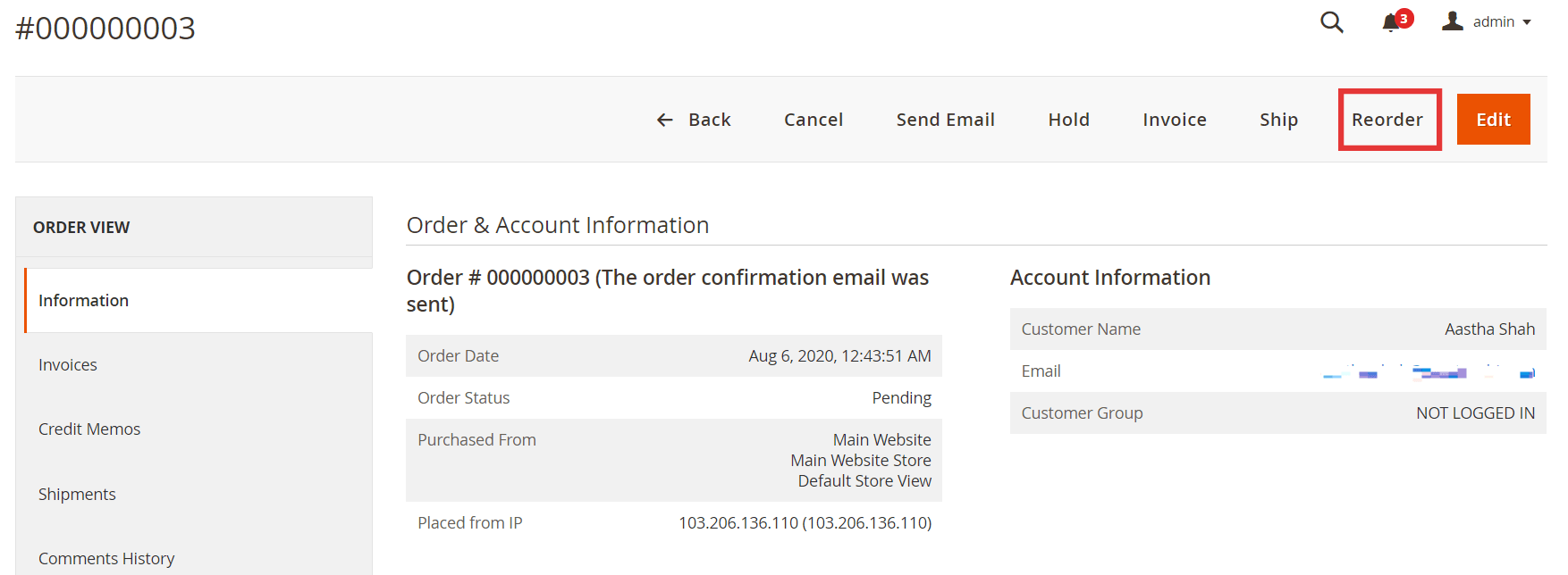 How To Enable Or Disable Reorders In Magento 2