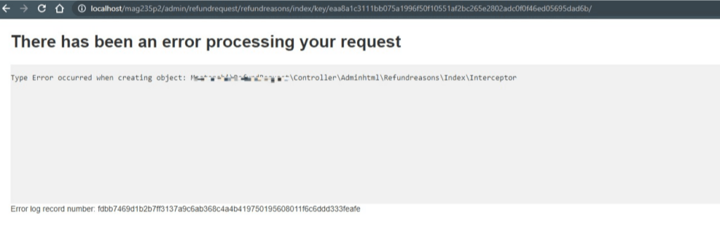 Solved Exception Printing Is Disabled By Default For Security Reasons In Magento 2