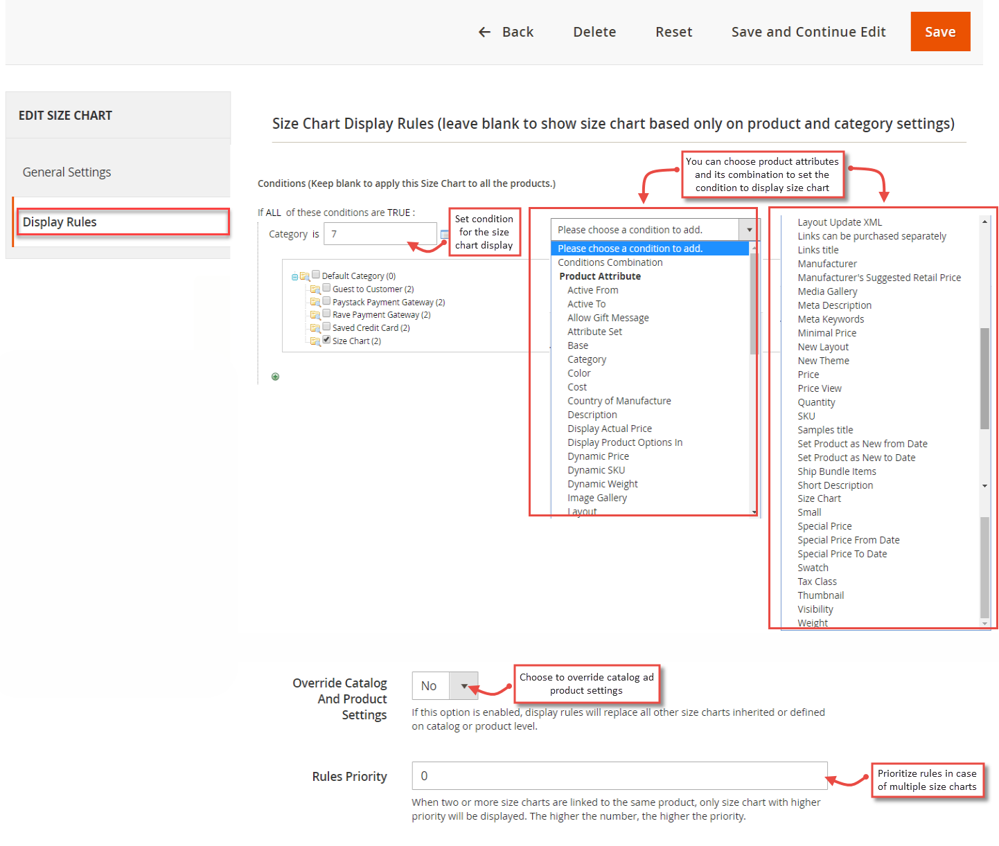 How to Add Size Chart in Magento 2