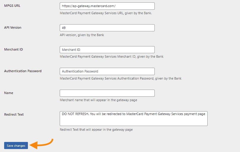 Integrate Mastercard Payment Gateway in WooCommerce