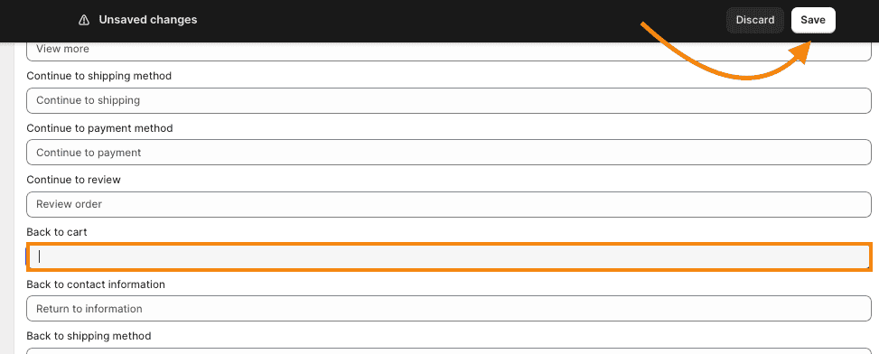 How To Remove Return To Cart From Shopify Checkout Page