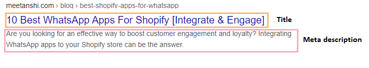 Shopify Title & Meta Description Examples (+ Tips To Write)