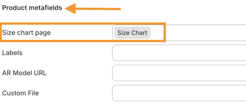 How to Add Size Chart to Shopify Using Metafields