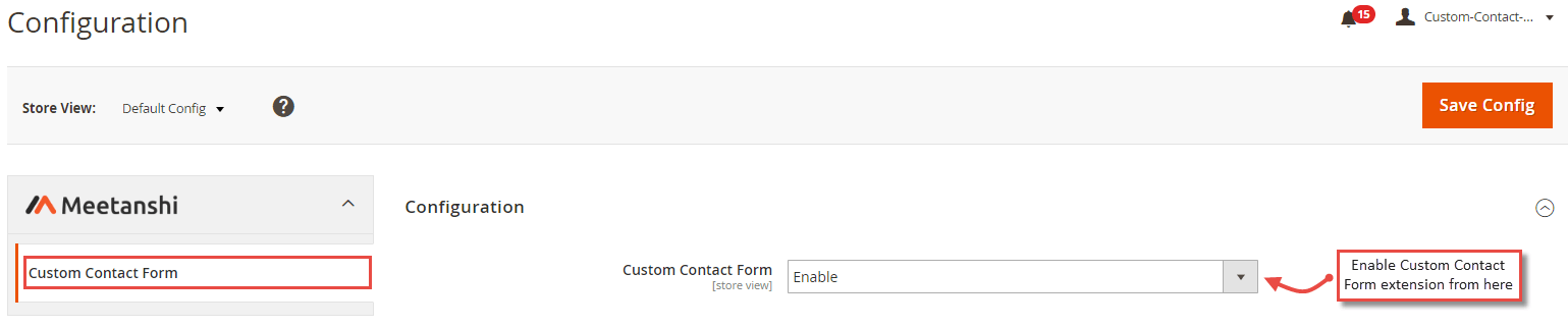 Magento 2 Custom Contact Form | Meetanshi Docs