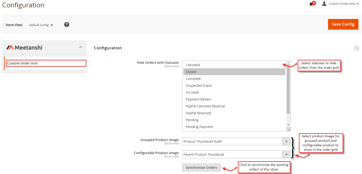 Magento 2 Custom Order Grid | Meetanshi Docs