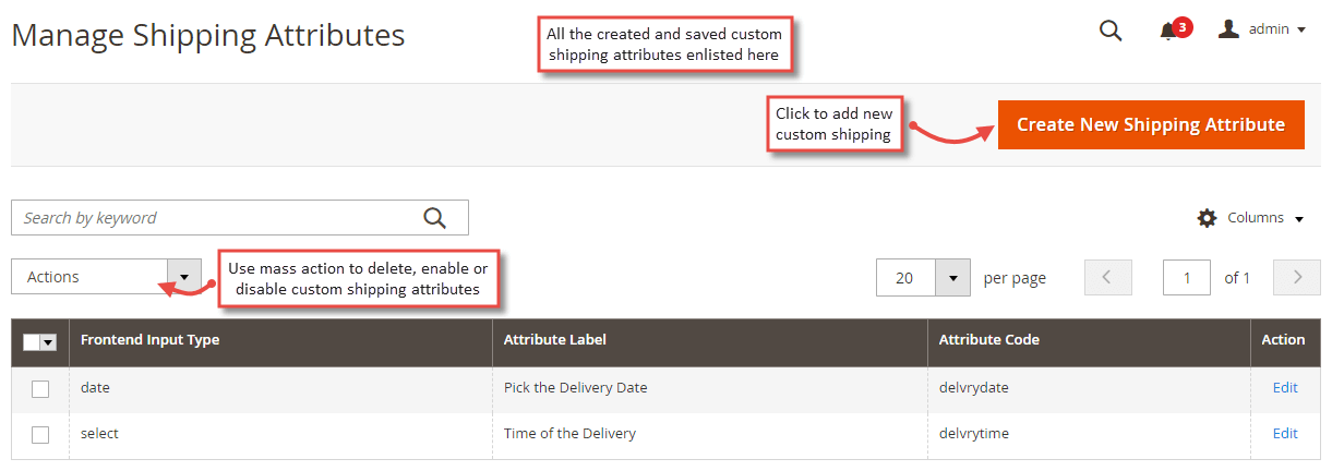 Magento 2 Custom Shipping Attributes