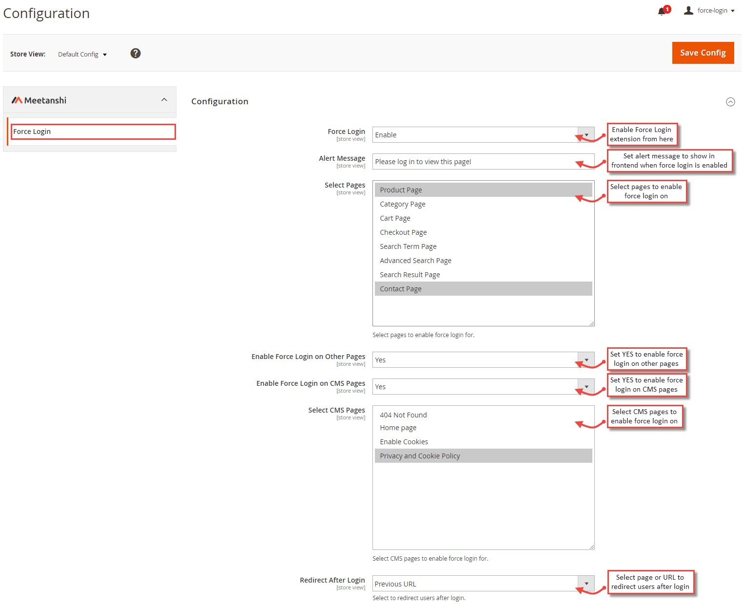 Magento 2 Force Login | Meetanshi Docs