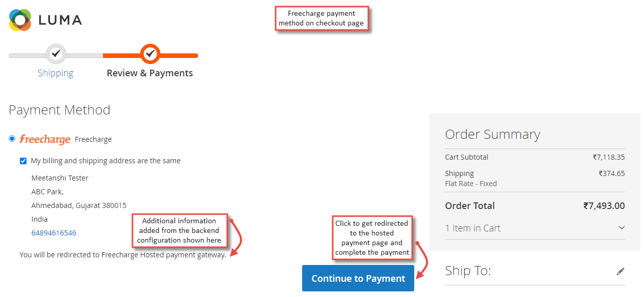Magento 2 FreeCharge Payment Gateway | Meetanshi Docs