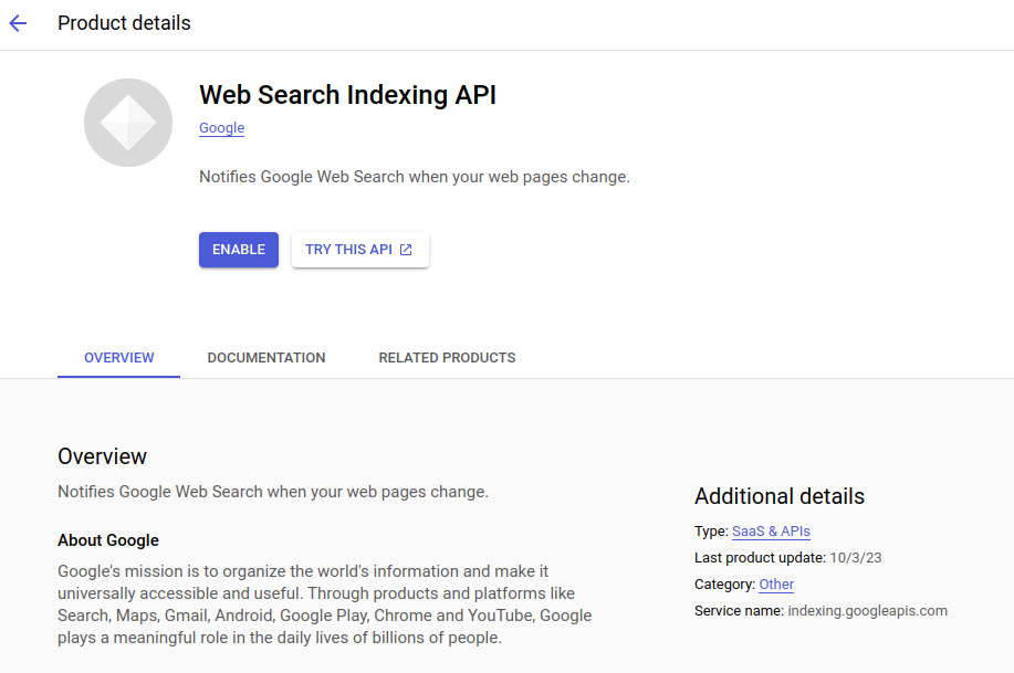 Magento 2 Google Indexing API | Meetanshi Docs