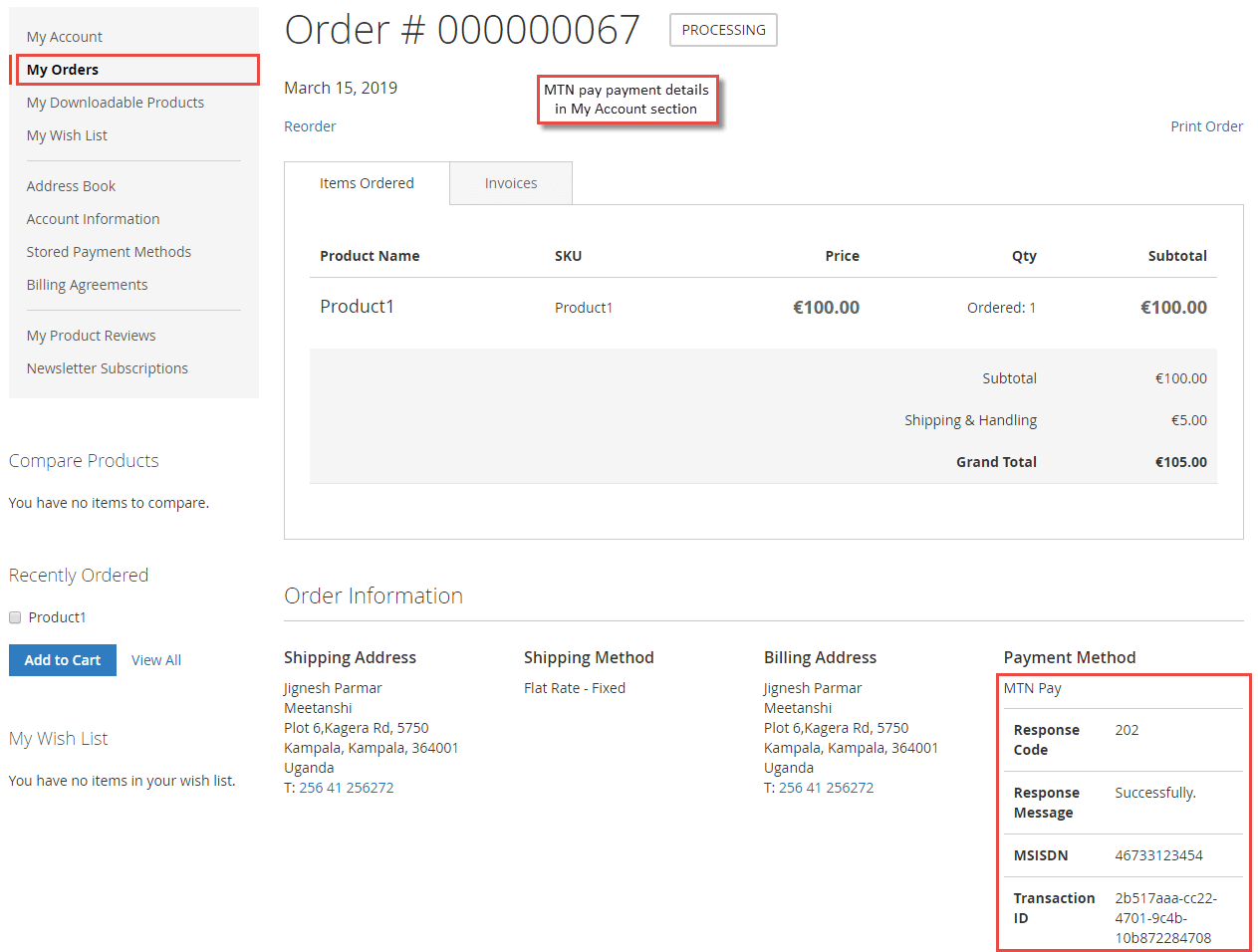 Magento 2 MTN Pay Via MoMo | Meetanshi Docs