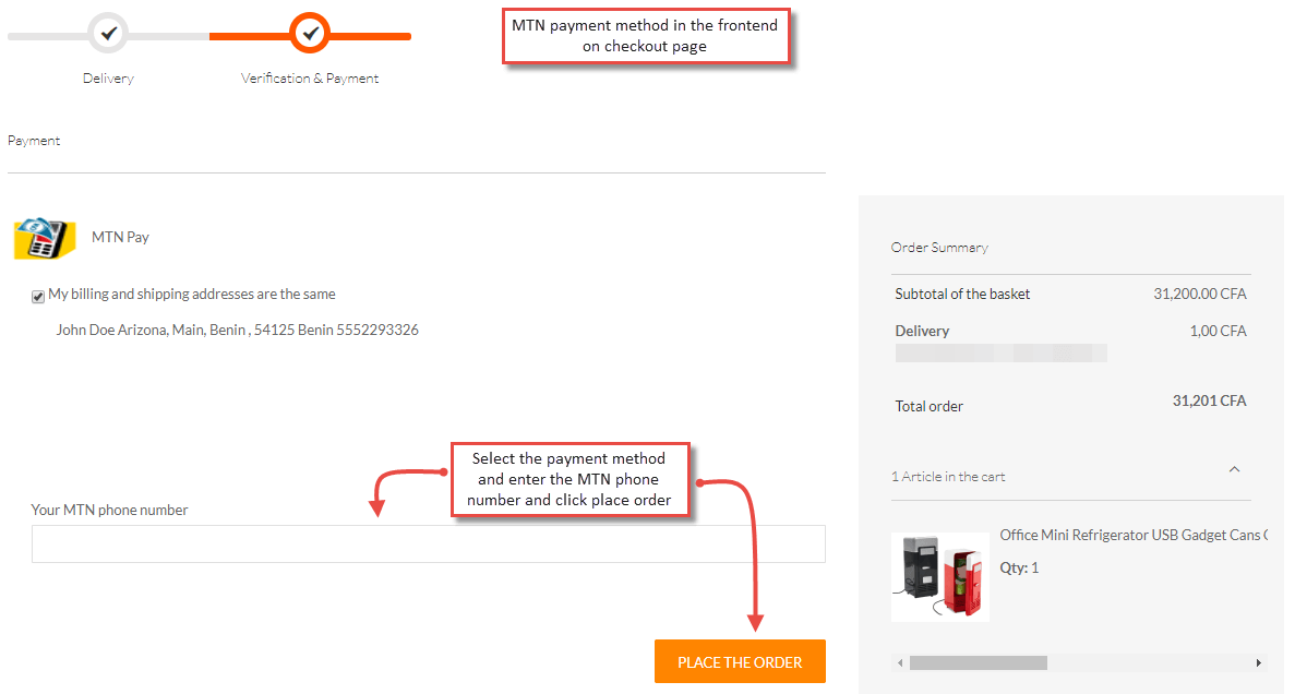 Magento 2 MTN Pay Via QoSIC | Meetanshi Docs