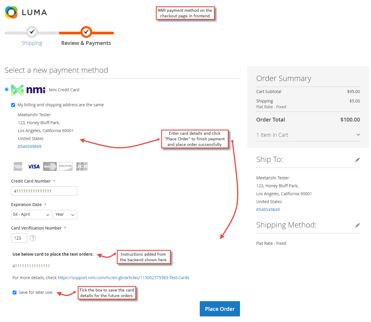 Magento 2 NMI Payment Gateway