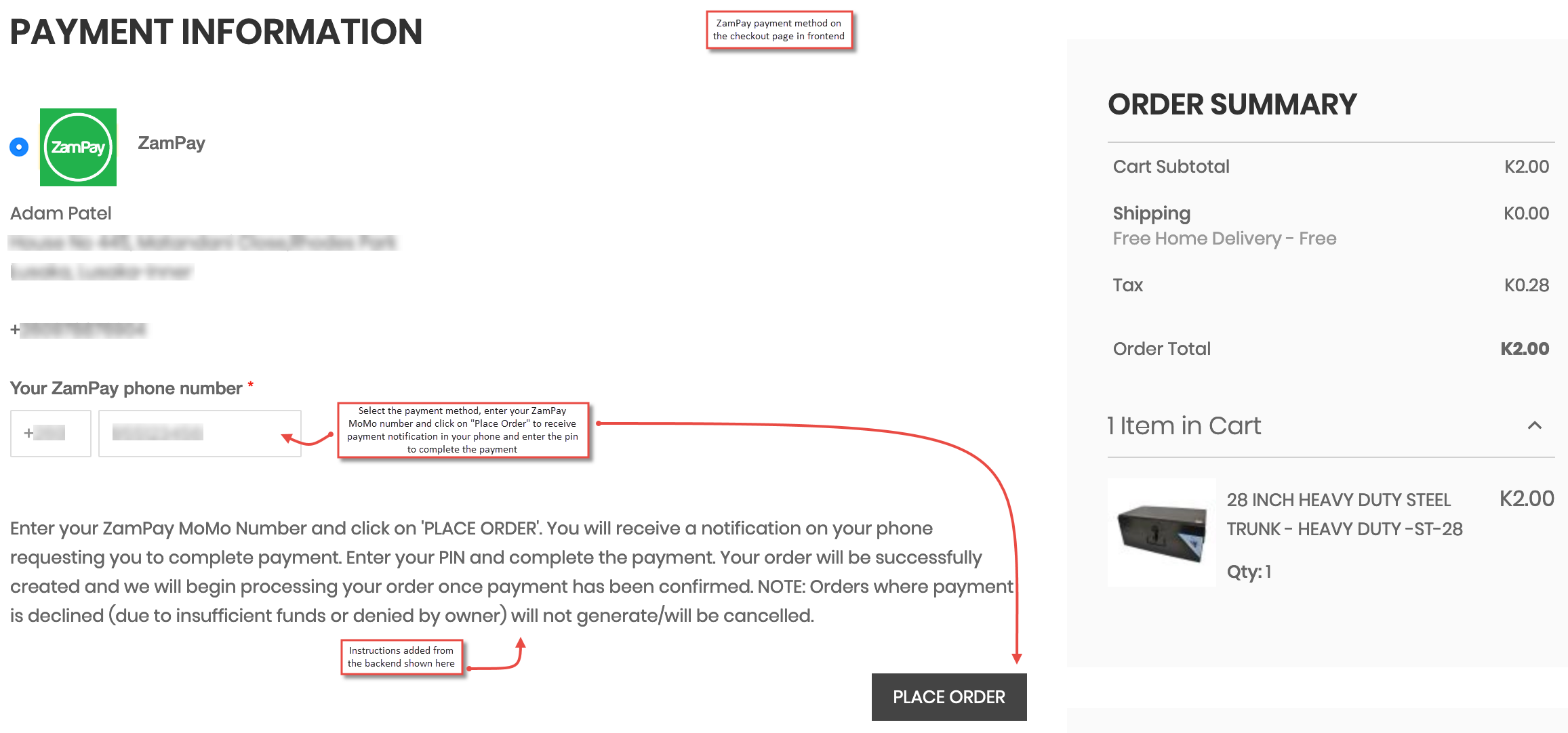 Magento 2 ZamPay | Meetanshi Docs