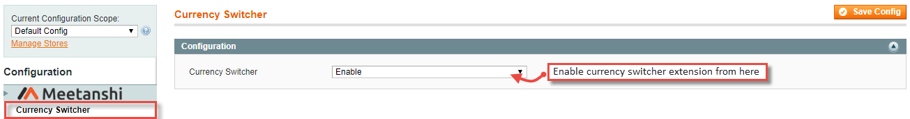 Magento Currency Switcher