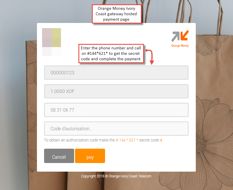 Magento Orange Money for Ivory Coast