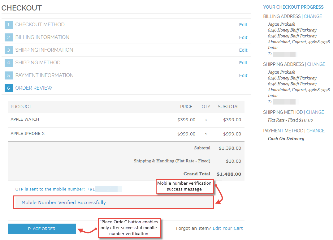 Magento Order Verification