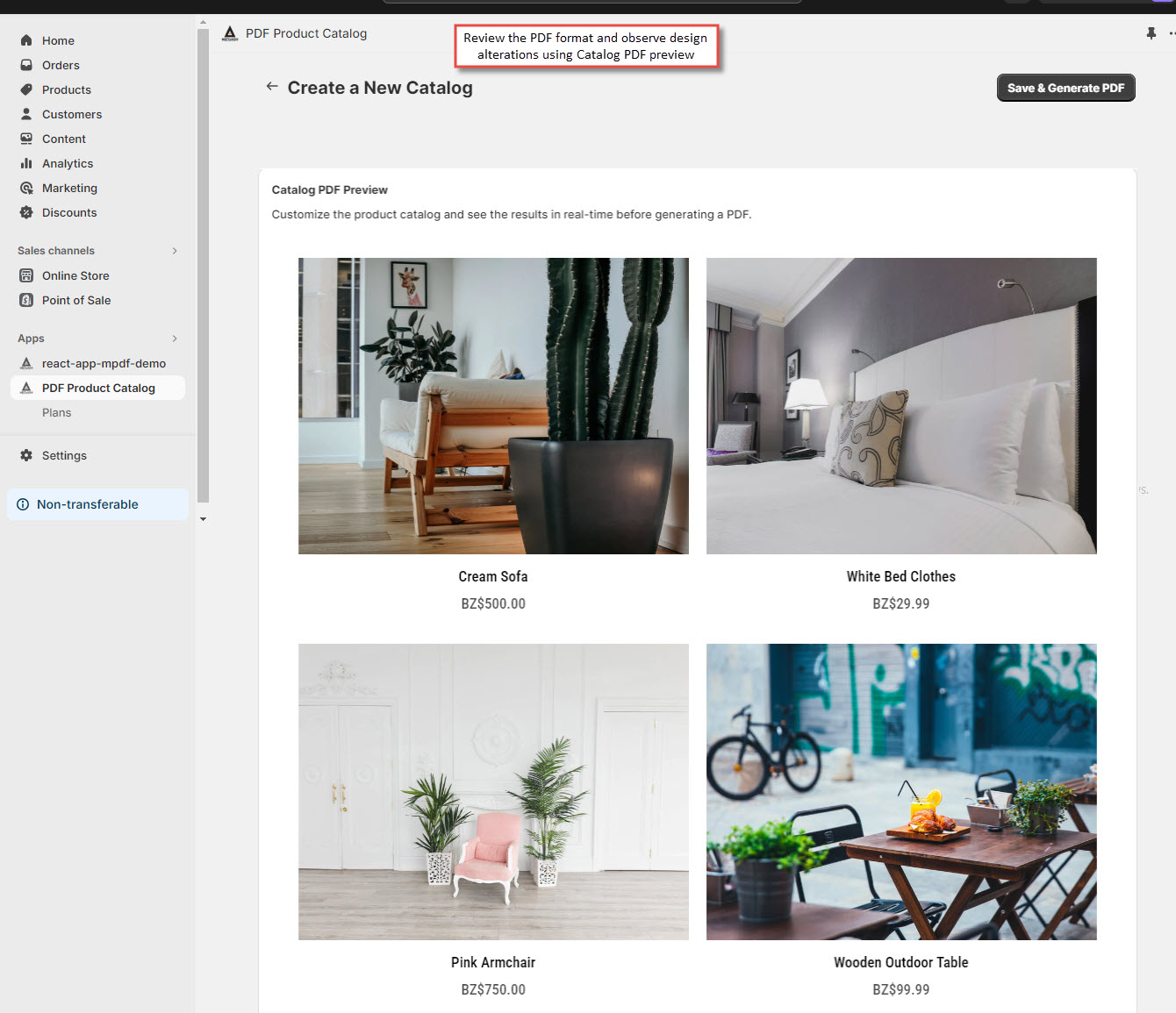 PDF Product Catalog | Meetanshi Docs