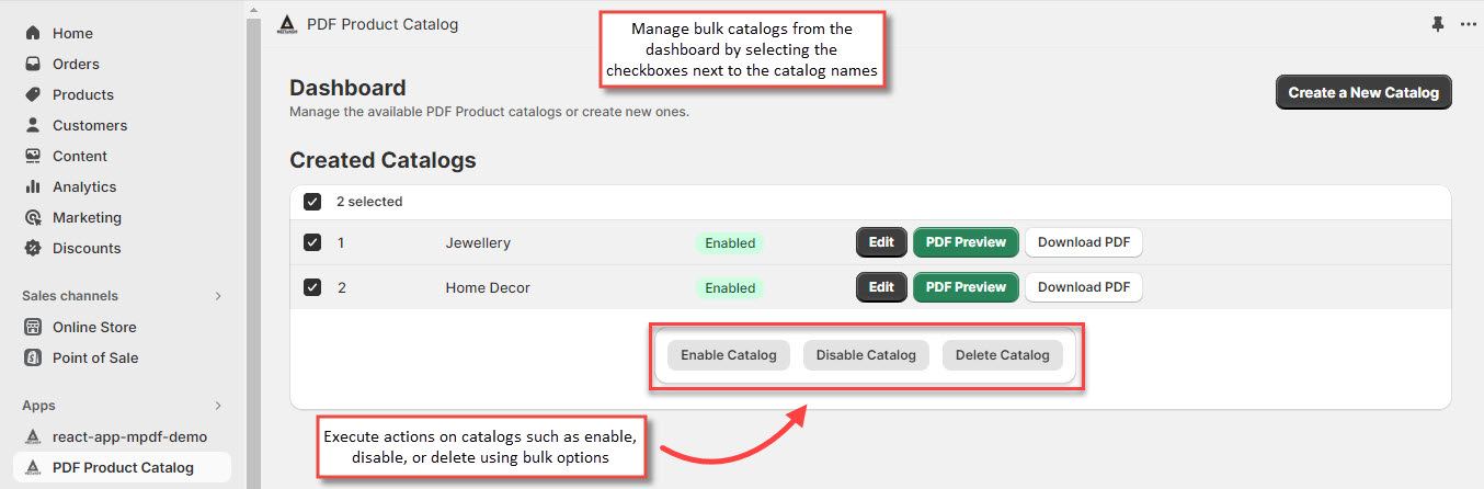 PDF Product Catalog | Meetanshi Docs