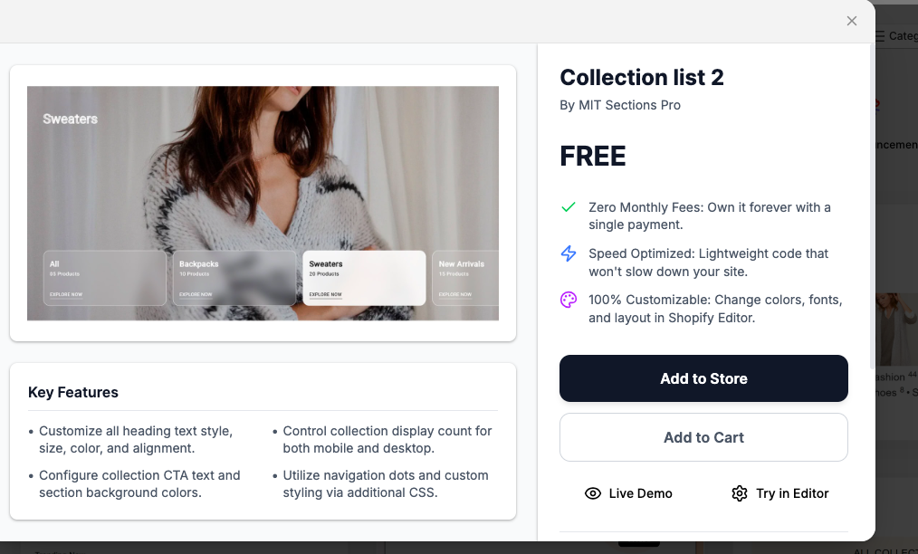 MIT Sections Pro - Shopify App | Meetanshi Docs