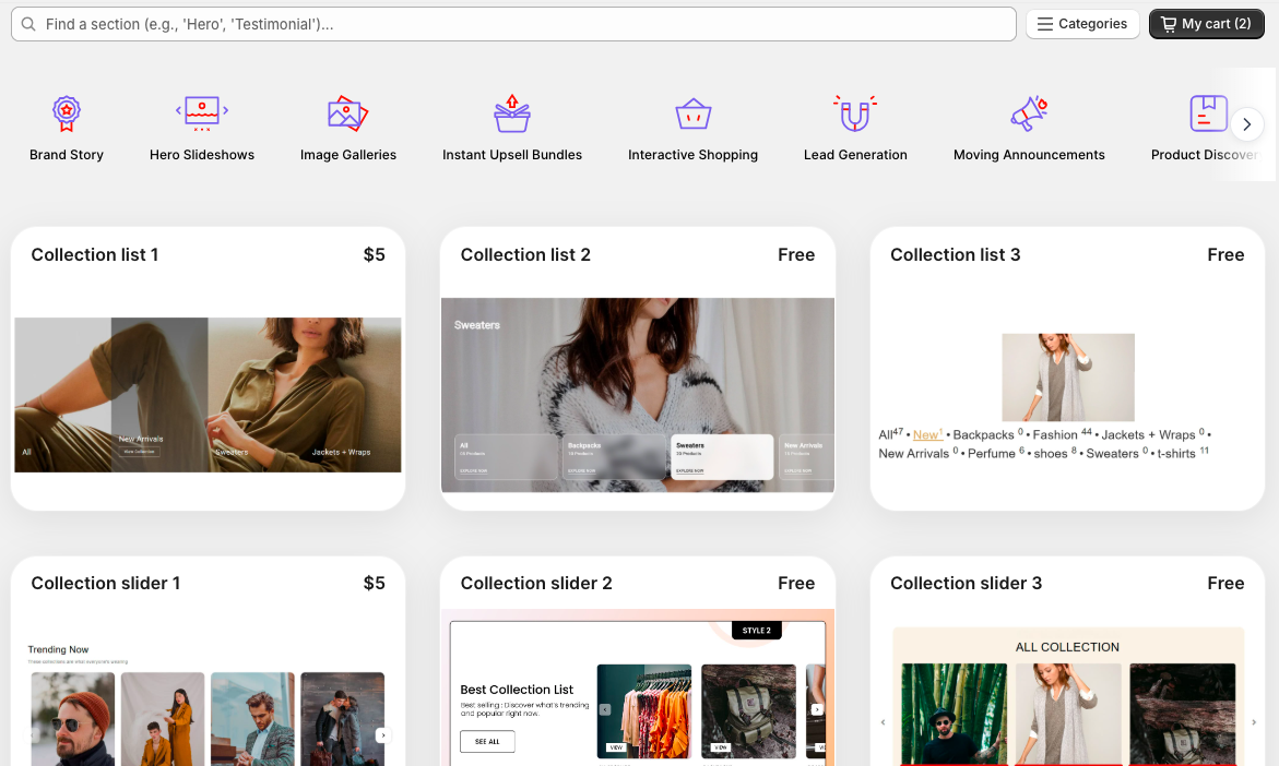 MIT Sections Pro - Shopify App