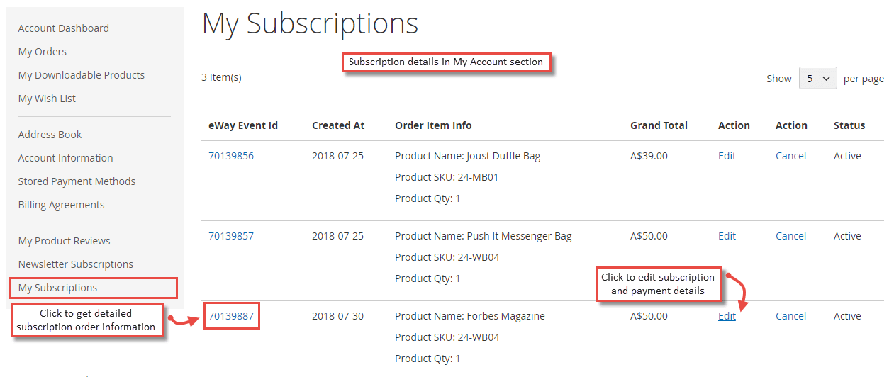 Magento 2 eWay Recurring & Subscription Payment Extension
