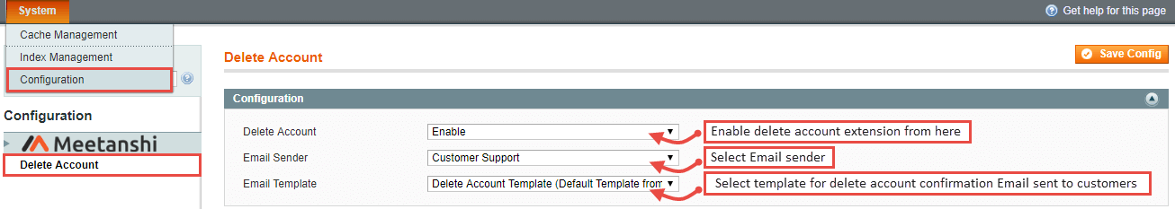 Magento Delete Account, Magento Delete Customer Extension