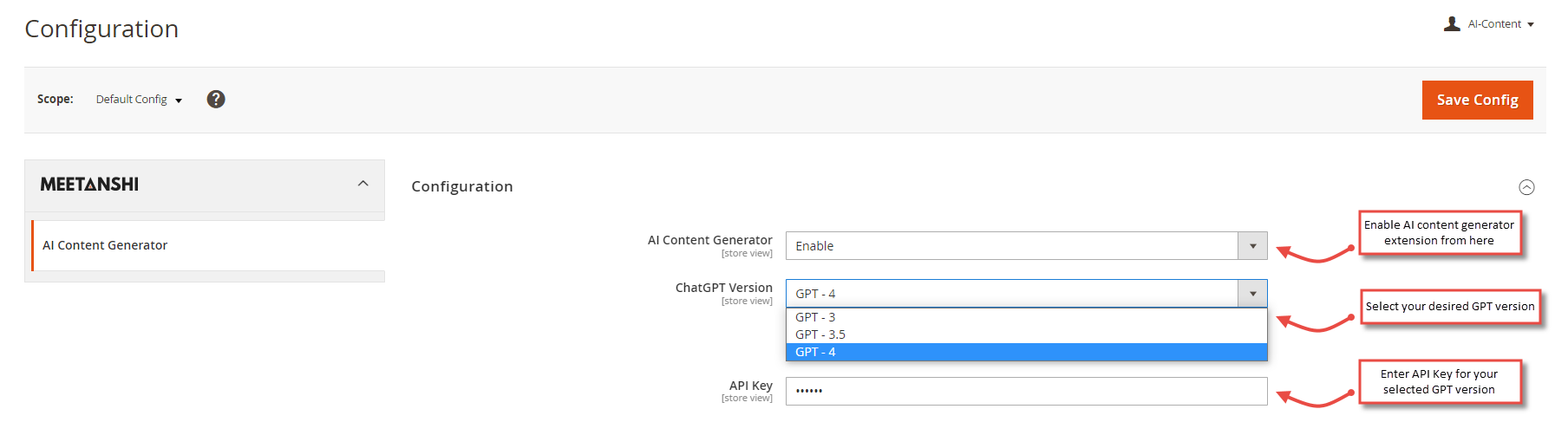 Magento 2 AI Content Generator - GPT 3, ChatGPT Integration