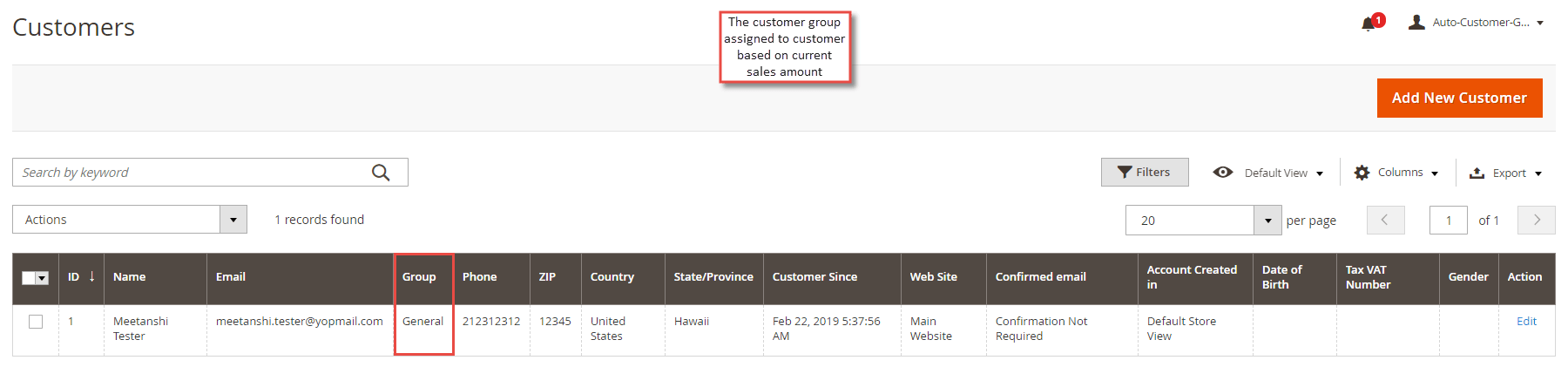 Magento 2 Auto Customer Group Switching Extension