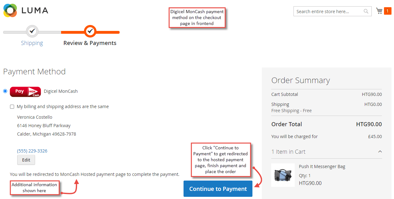 Magento 2 Digicel MonCash - Accept Payments in Haitian Gourde