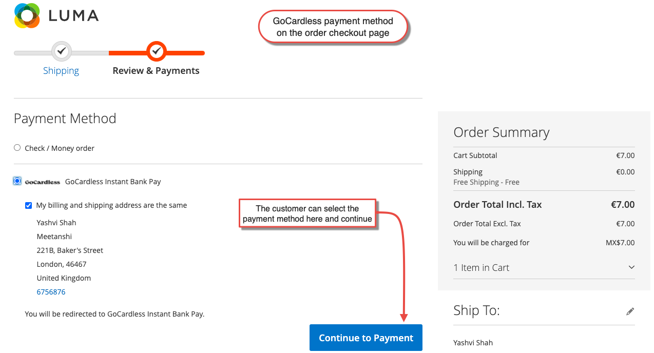 Magento 2 GoCardless Instant Bank Pay - Meetanshi