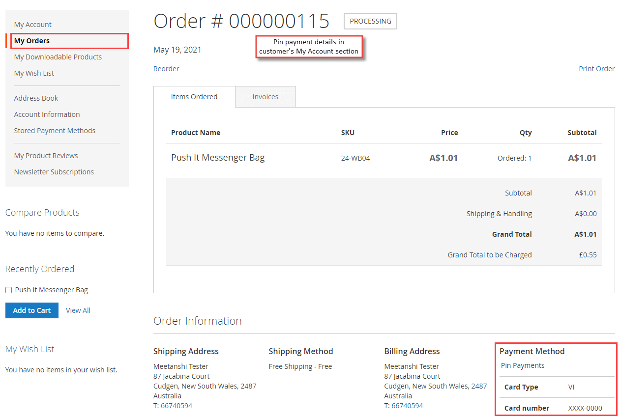 Magento 2 Pin Payments | Pin Payments Australia for Magento 2