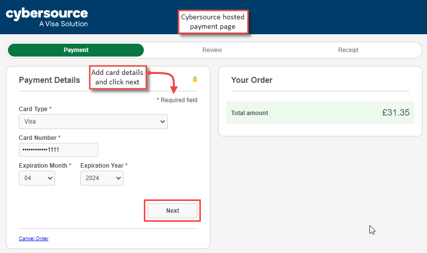 Magento 2 Cybersource Secure Acceptance Hosted Checkout Extension