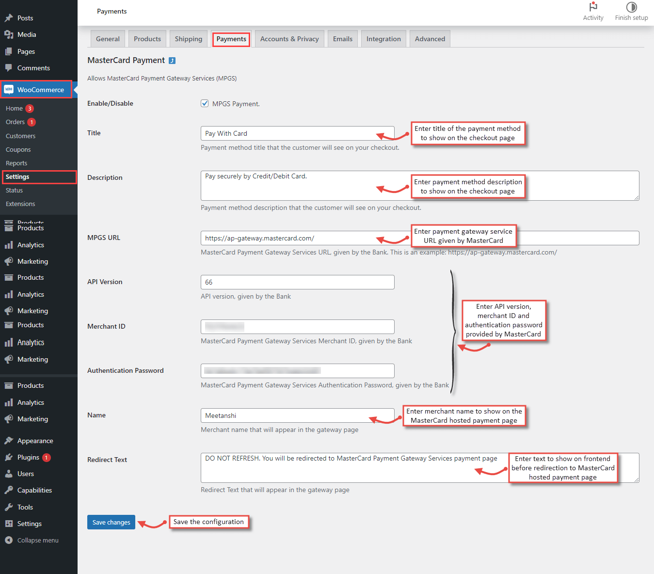 WooCommerce Mastercard Payment Gateway