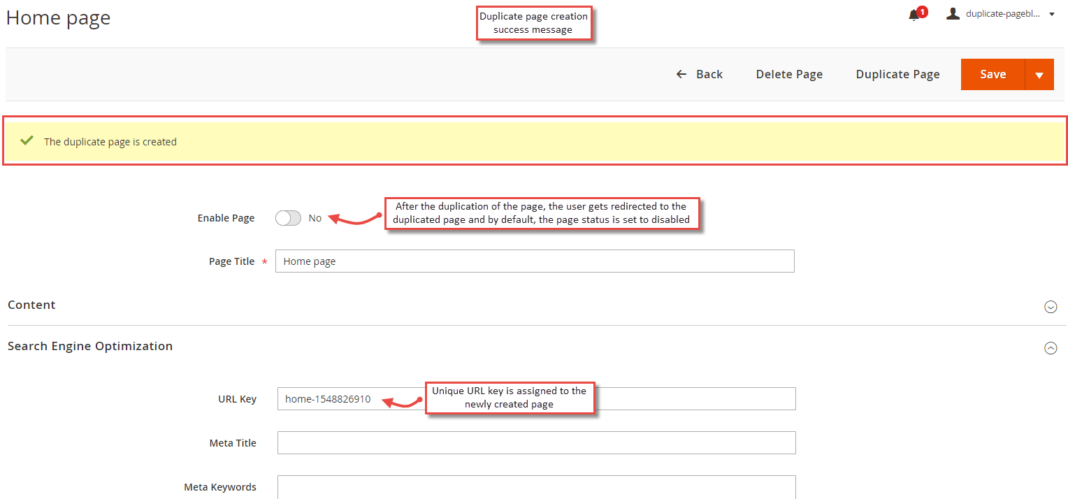 Magento 2 Duplicate CMS Page and Block Extension