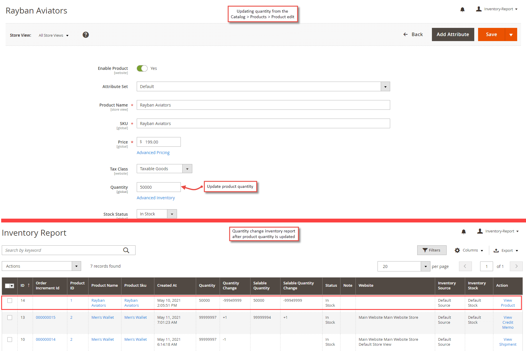 Magento 2 Inventory Report - Stock Report Extension for Magento 2