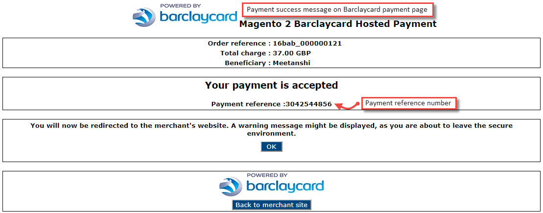 Magento 2 Barclaycard Payments Extension