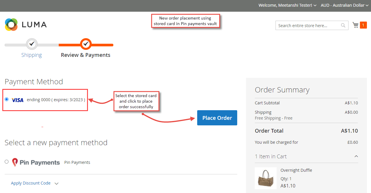 Magento 2 Pin Payments | Pin Payments Australia for Magento 2