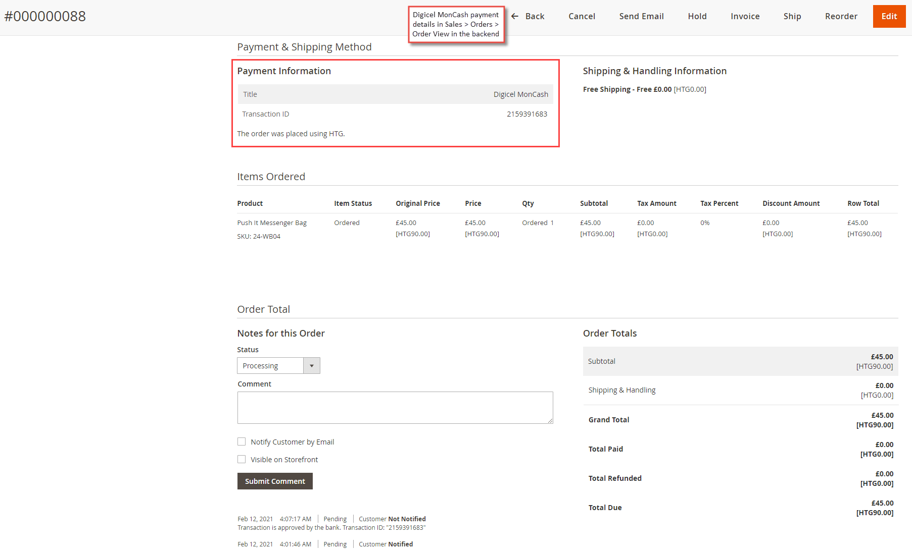 Magento 2 Digicel MonCash - Accept Payments in Haitian Gourde