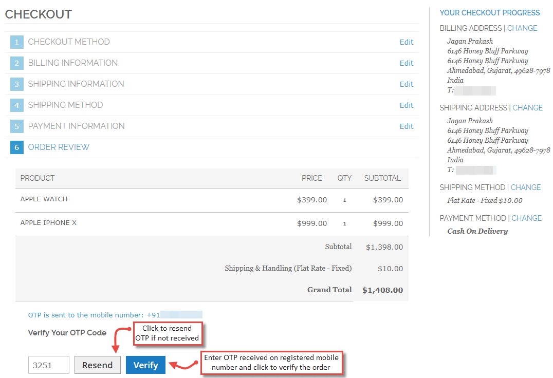 Magento Order Verification Validate Magento Orders Using Otp 6428