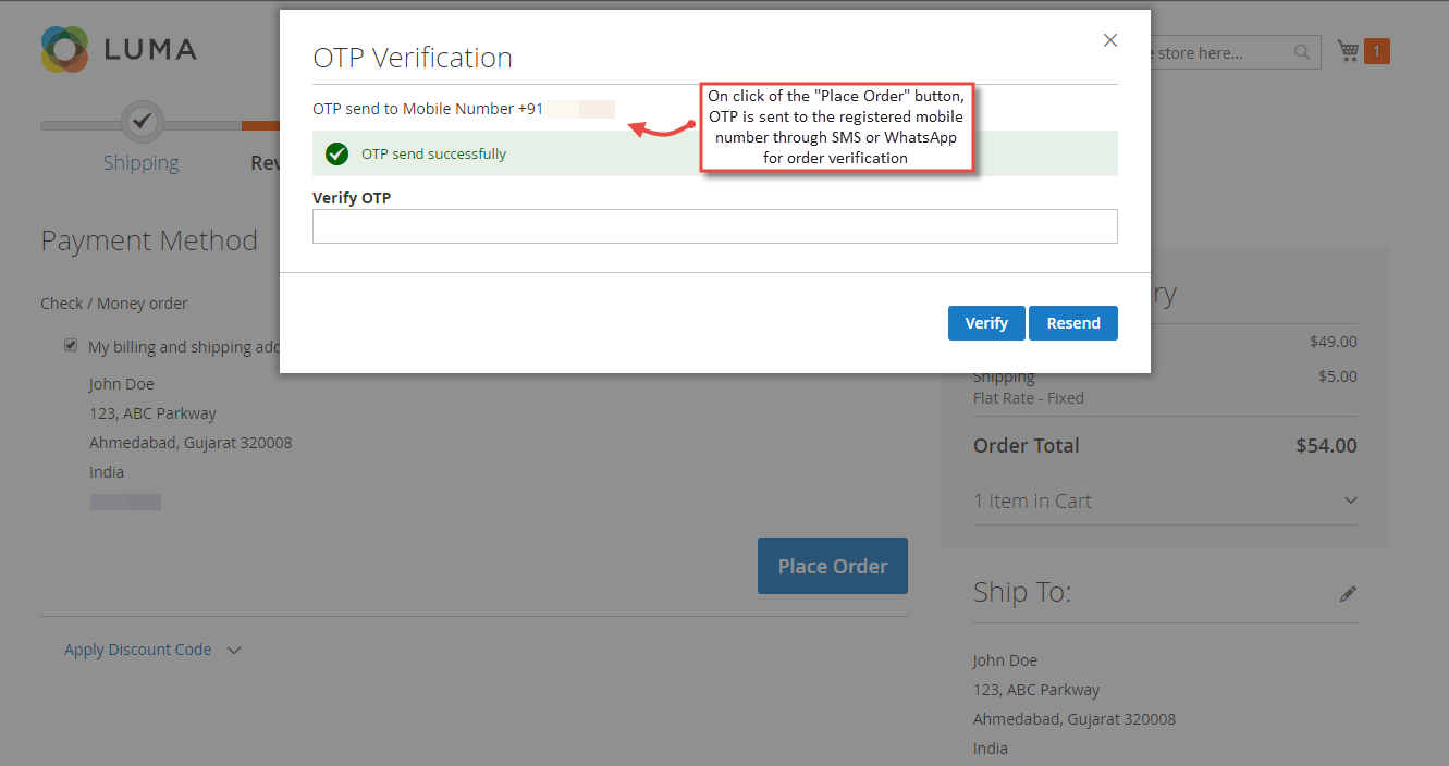 Magento 2 Order Verification Restrict Magento 2 Orders Via Otp 0128