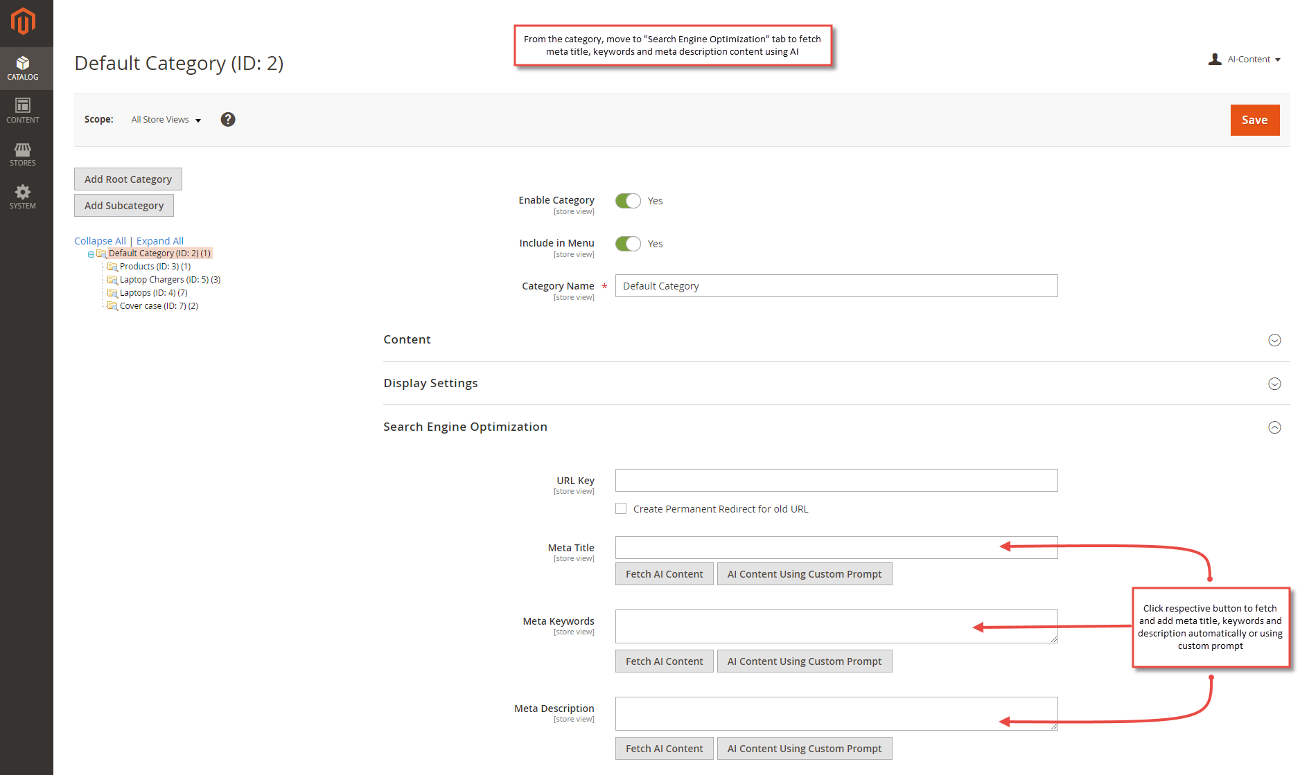 Magento 2 AI Content Generator - GPT 3, ChatGPT Integration