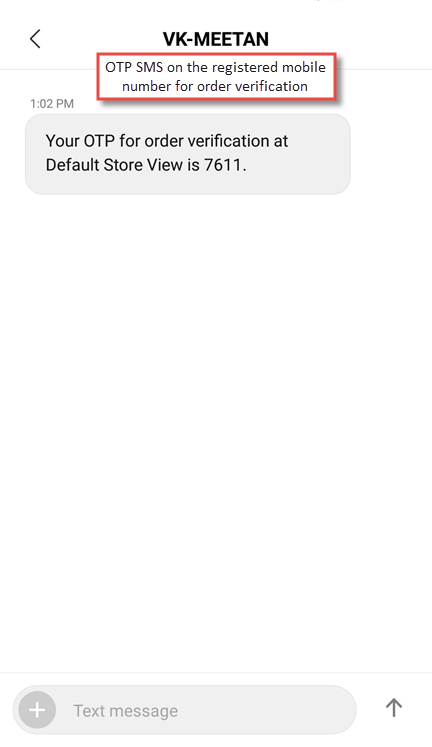 Magento 2 Order Verification - Restrict Magento 2 Orders via OTP