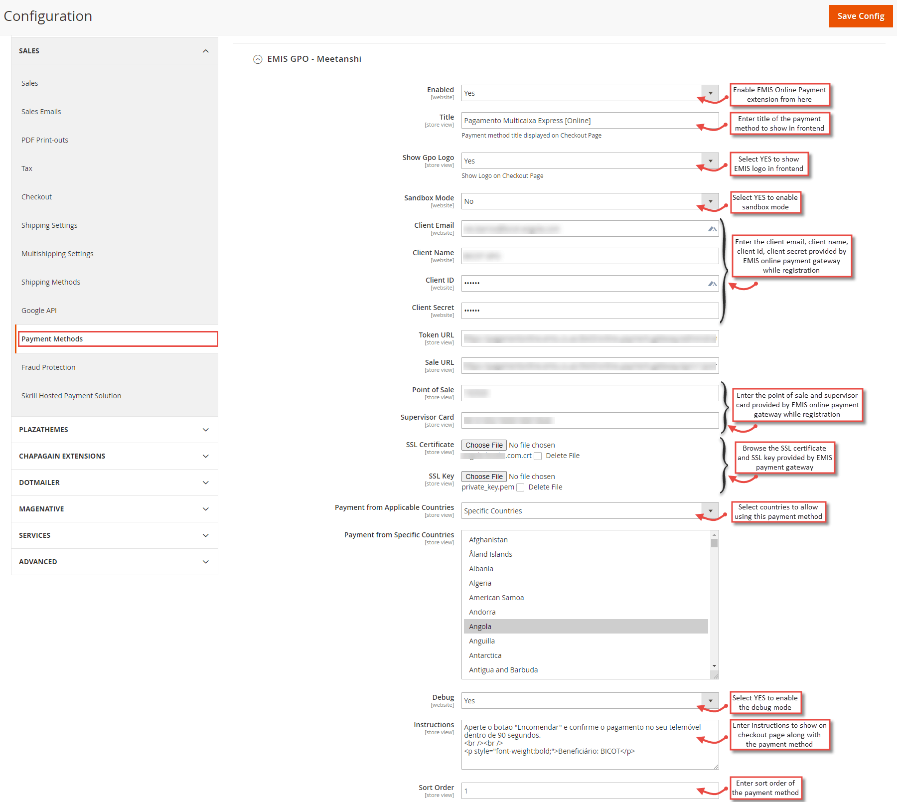 Magento 2 EMIS Online Payment Gateway - Angola's EMIS GPO