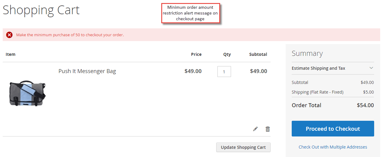 Magento 2 Minimum Order Amount For Customer Group Extension