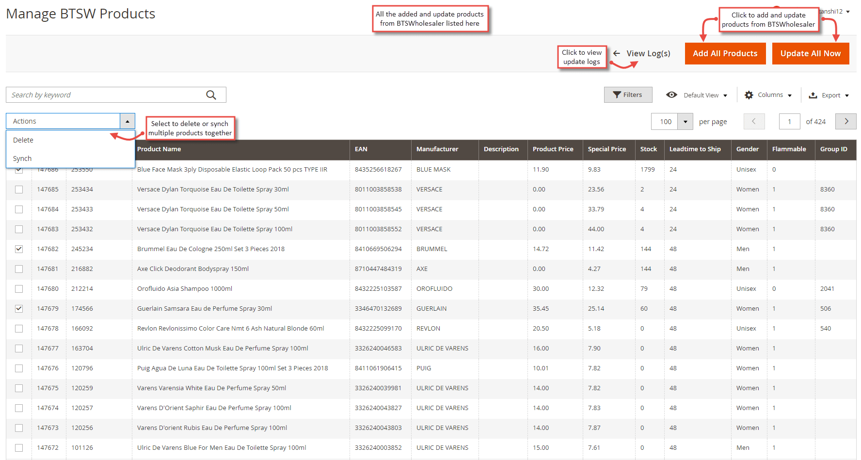 Magento 2 BTSWholesaler Dropshipping Extension