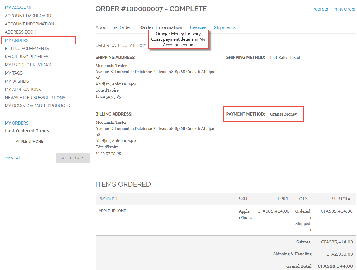 Magento Orange Money Payments - Integrate Orange Money in Magento