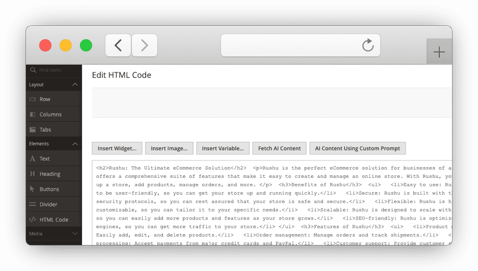 Magento AI Content Generator Extension | Magento ChatGPT Content Generator | Magento Content ...