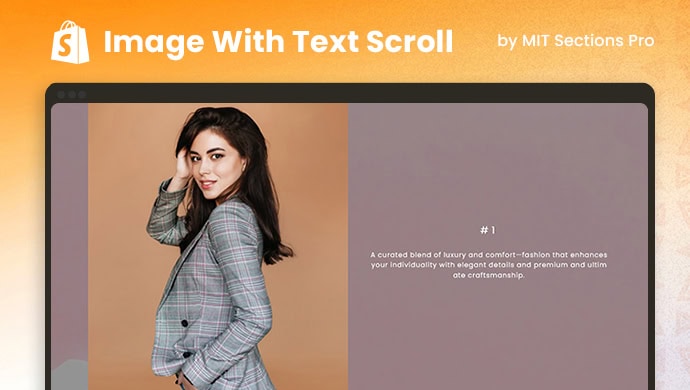 Shopify Image with Text Scroll: Fixed Image & Scroll Effect